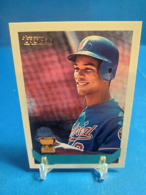 1993 Topps Baseball Card Rookie Gold Cup Moises Alou #123 Montreal ...