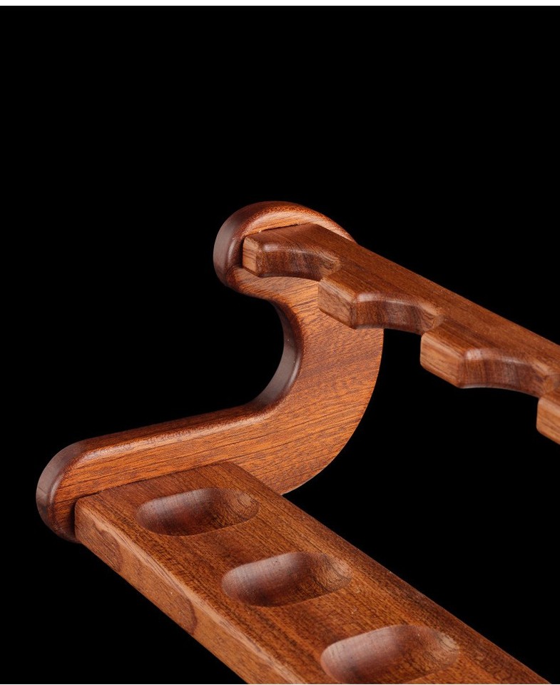 Single Layer 8-Slot Wooden Smoking Pipe Display Rack Stand Base Holder ...
