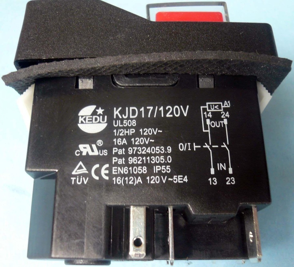 Water Resistant Magnetic On-Off Gasketed Switch 120V 16A 1/2 HP 1" x 2 ...