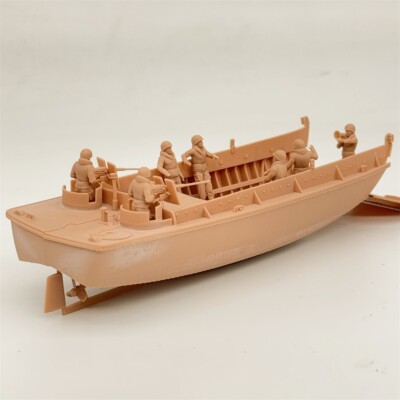 1/72 Scale WWII US Army LCVP Higgins landing Craft Gunner and Crew ...