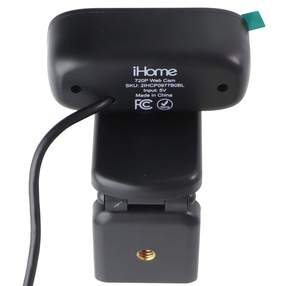 iHome Office 720P USB Plug and Play Webcam with External Mic - Black ...