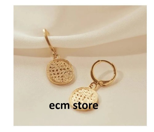 Agapé Boucle d'oreille pendant CHLOÉ doré 12 mm bijoux femmes art ...