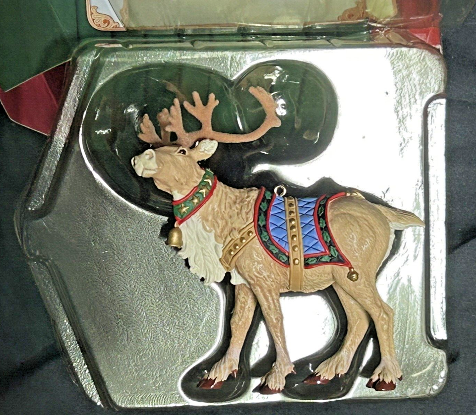 Hallmark Keepsake Ready Reindeer Christmas Ornament 2001 Santa Xmas | eBay