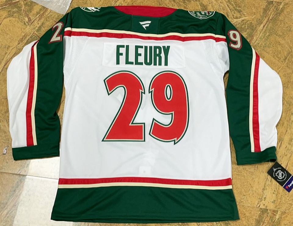 Men's Marc-Andre Fleury #29 White 2026 Alternate Minnesota Wild MEN ALL ...