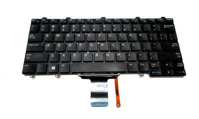 REF OEM Dell XPS 12 (9250)/Latitude 12 (7275) US/EN Backlit Keyboard ...