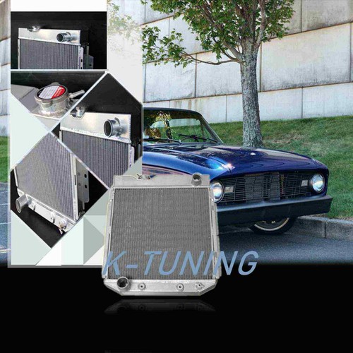 3 Row Aluminum Radiator For 1960-1966 Ford Mustang Falcon Ranchero ...