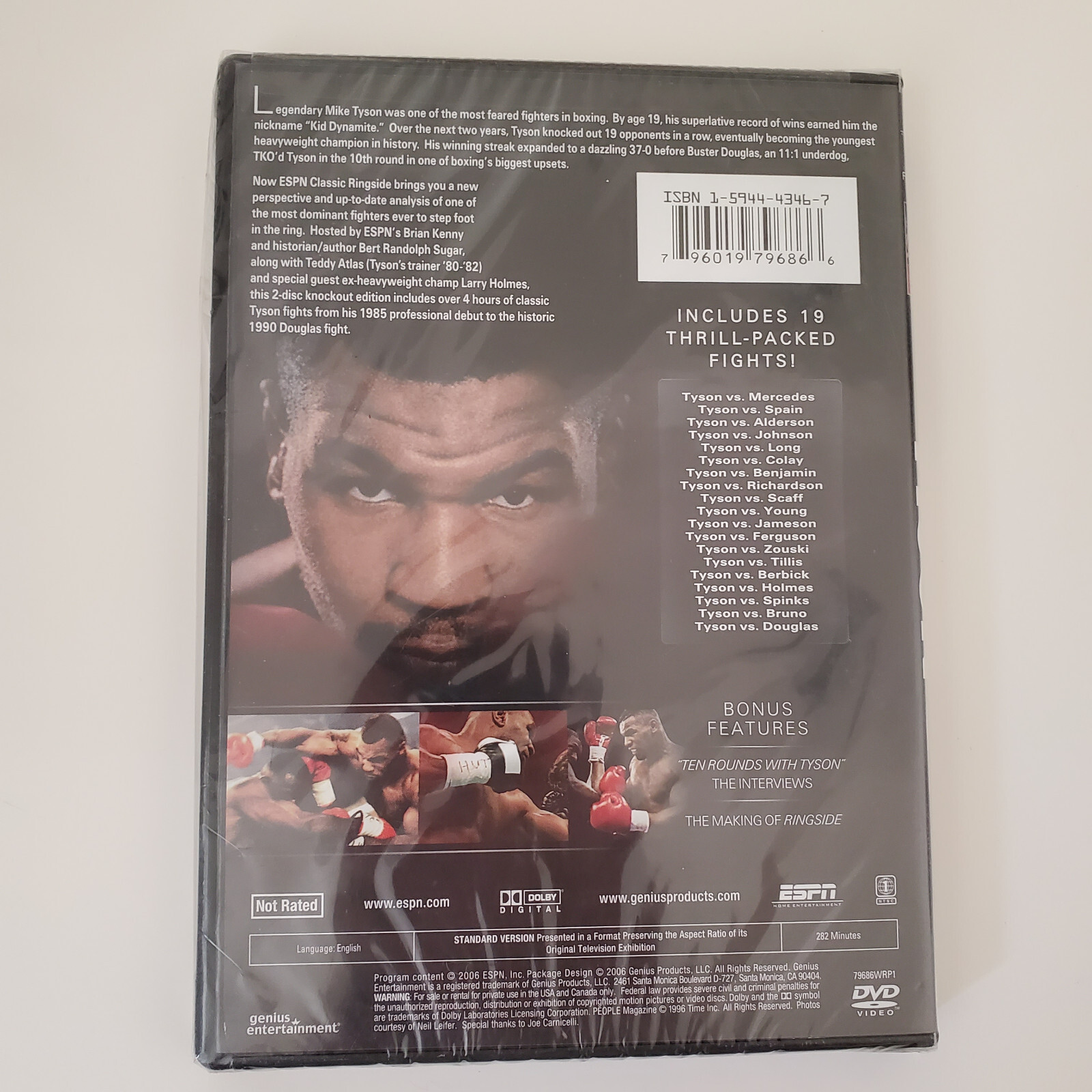 Mike Tyson - 2 Disc Knockout Edition - ESPN Ringside (2006 2-Disc DVD ...
