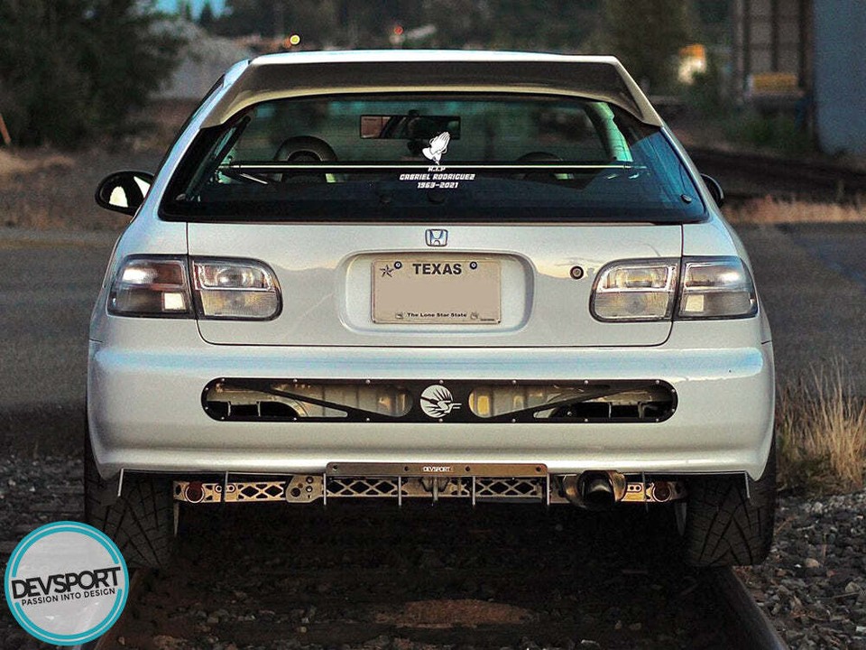 1992-2000 Honda Civic EG EK Hatchback Rear Bumper Diffuser | DevSport
