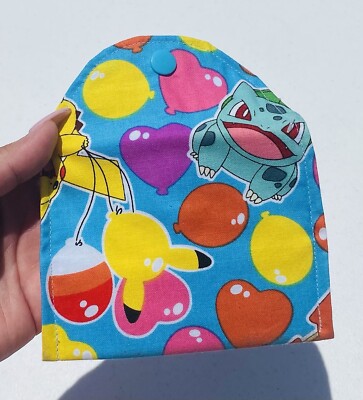 Pokemon And Balloons Card Small Holder Coin Purse ID Wallet Hand Made ...