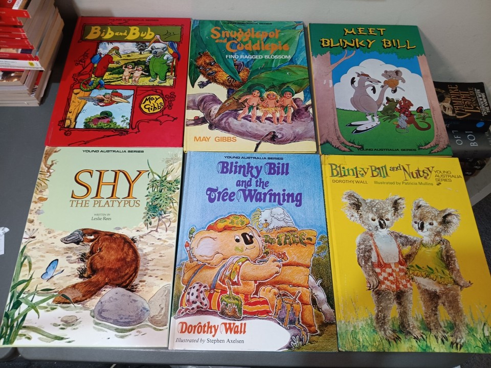 Young Australian Series Vintage Books Bundle x6 Bib And Bub Blinky Bill ...