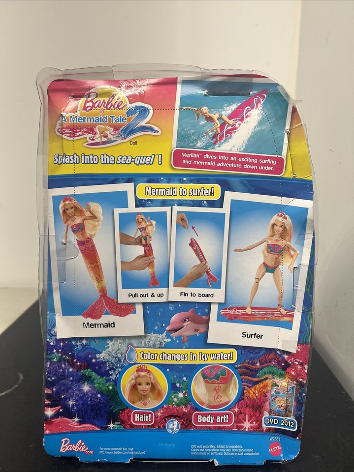 Barbie A Mermaids Tale 2 Merliah Doll 2 In 1 Transforming Tail By ...