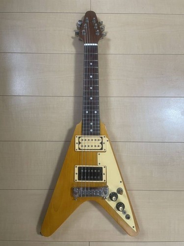 Rare Chandler Flying V Mini Guitar Leo Quan Badass Bridge Vintage Old ...
