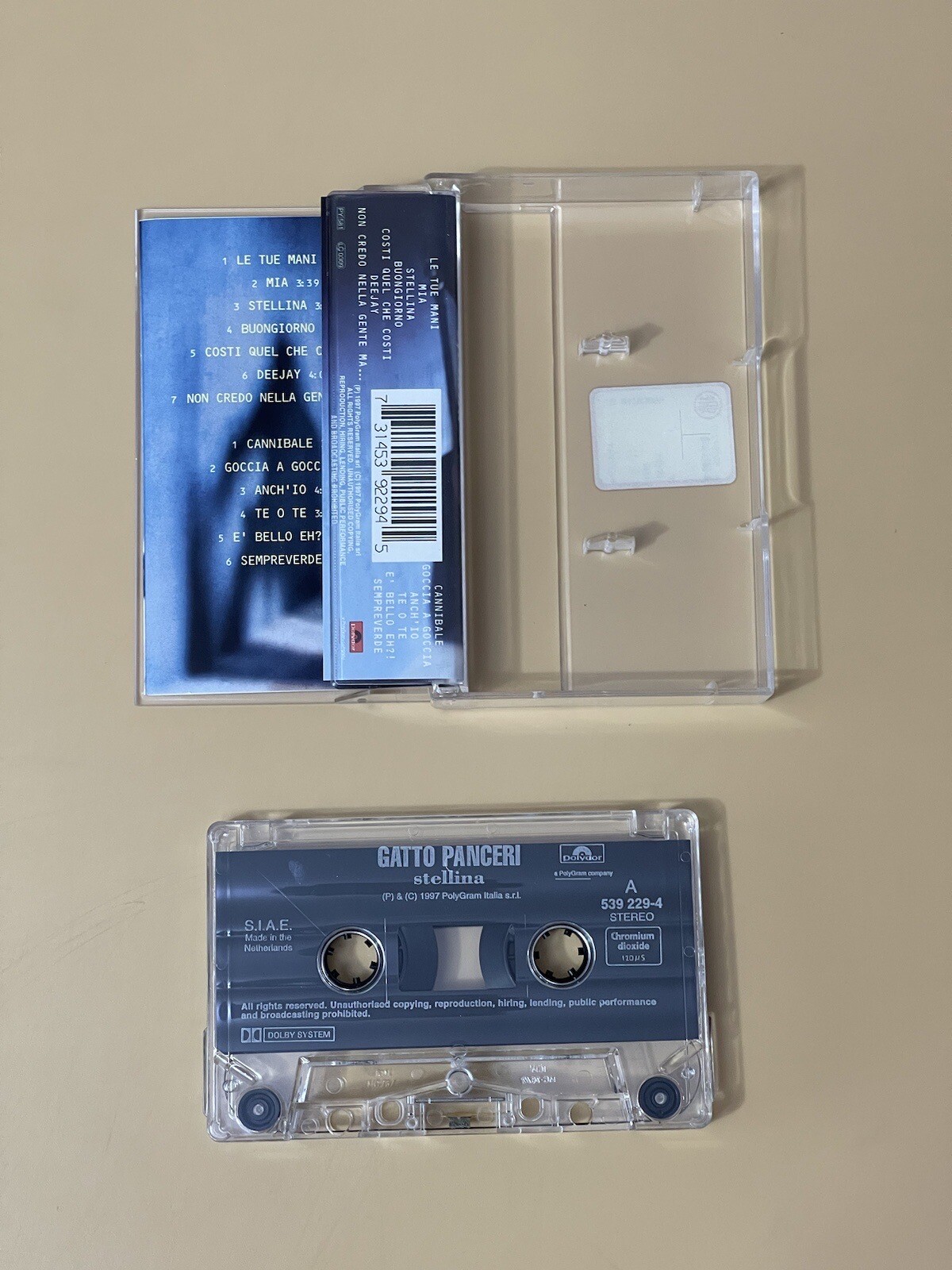 Musicassetta Cassetta Audio Tape MC Stereo GATTO PANCERI STELLINA 1997 ...
