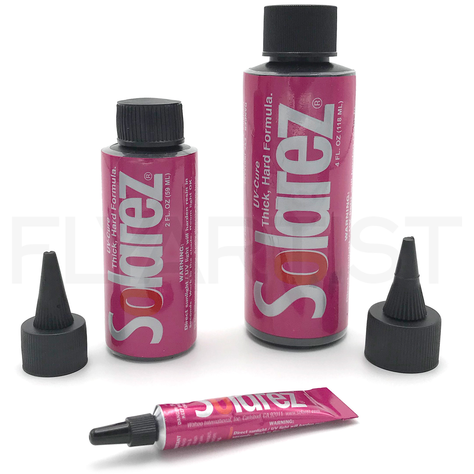 SOLAREZ UV RESIN - Fly Tying UV Cure Thin Thick Flex Formula 3 Sizes ...