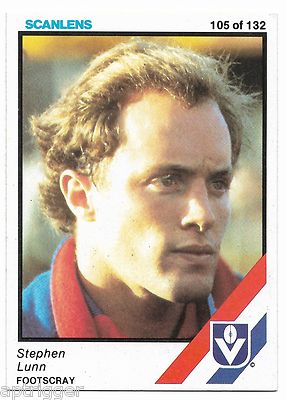 1984 Scanlens (105) Stephen LUNN Footscray Near Mint # | eBay