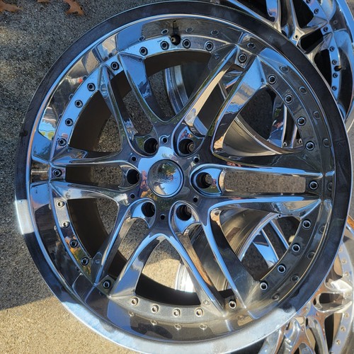 Akuza 381 Blade Chrome Wheels Rims + Caps 20" 6x127 HB77 ET+35 | One ...