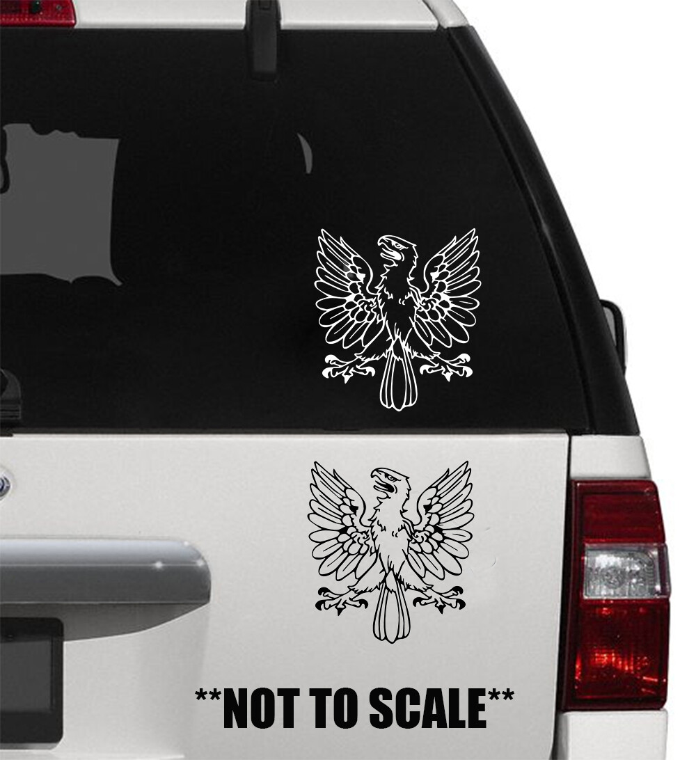 Eagle Displayed #3 sticker VINYL DECAL Medieval Renaissance Heraldry ...