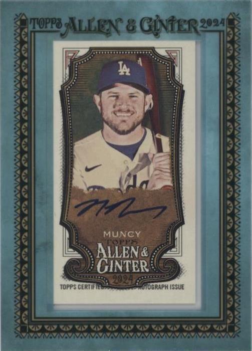 2024 Topps Allen & Ginter - Mini Baseball Autographs Max Muncy #MA-MMU ...