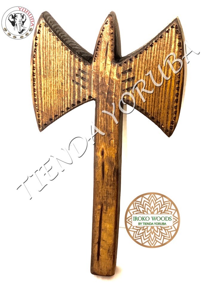 Acha Ax de Shango Chango Madera Asha RELIGION OSHA SANTERIA 19.5” X ...