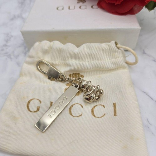 Gucci Gucci Children Bear Motif Bag Charm Key Ring Keychain W/Box Pouch ...