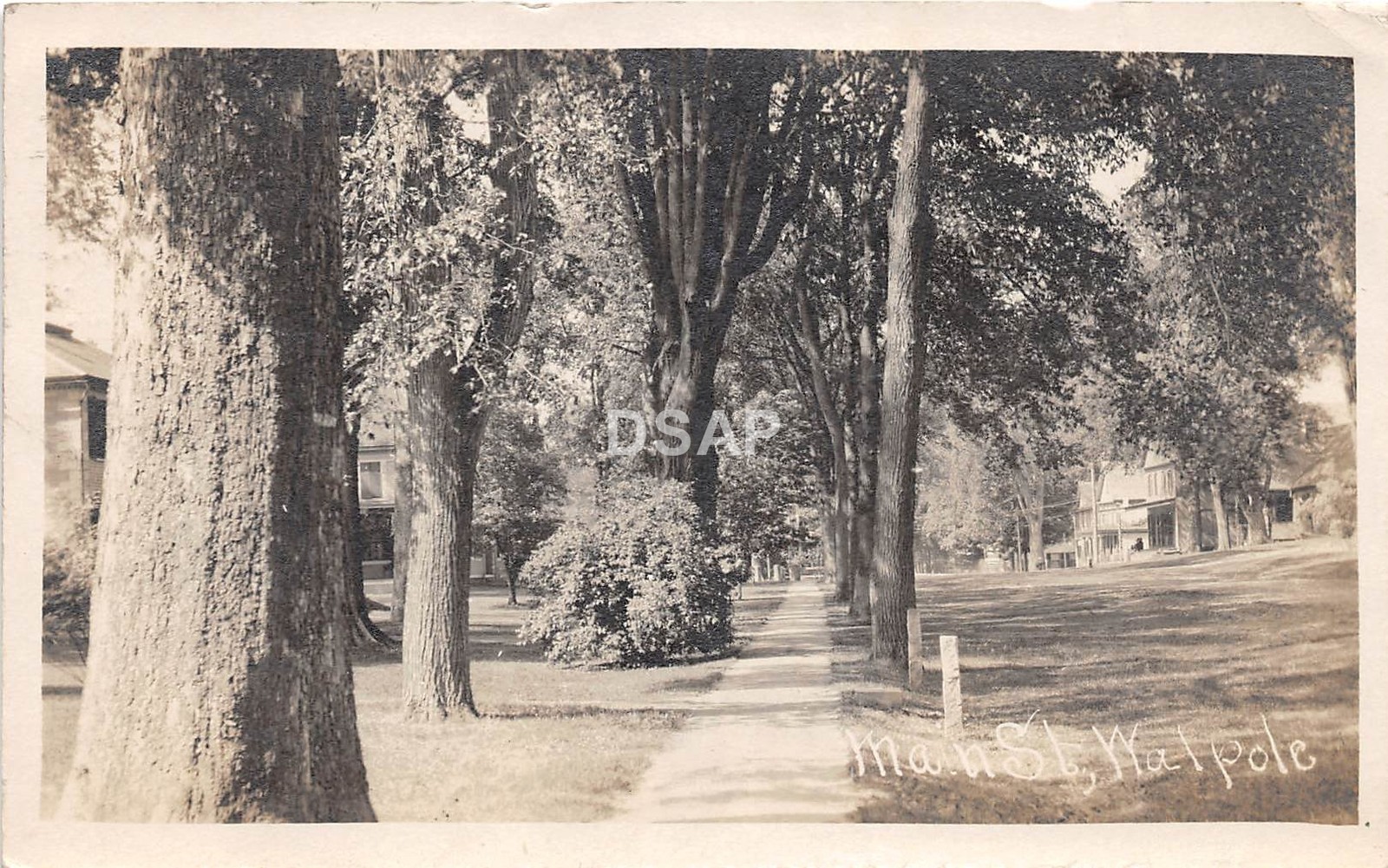 B8/ Walpole New Hampshire NH Real Photo RPPC Postcard 1914 Main Street ...