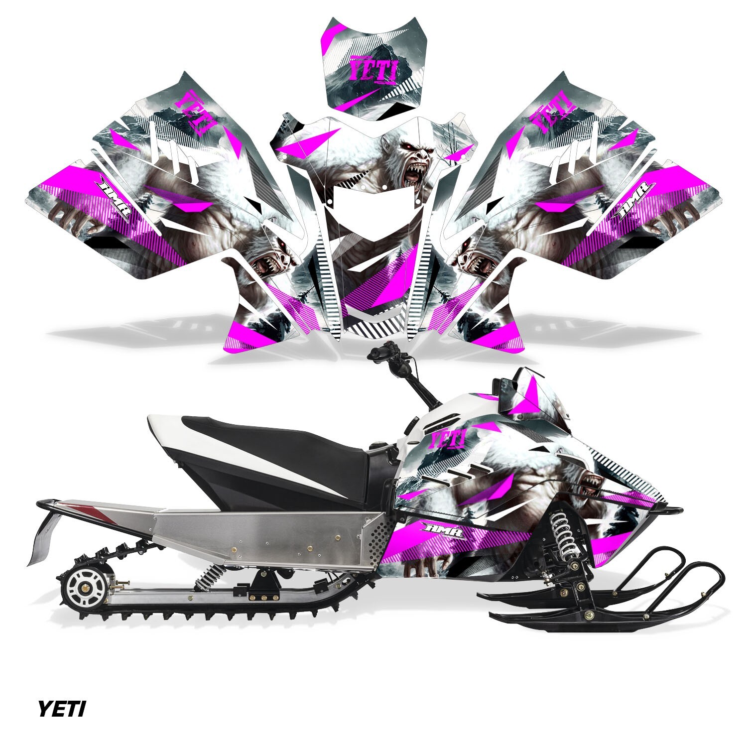 Snowmobile Graphics kit Sled Decal for Arctic Cat ZR200 2018-Up Yeti ...