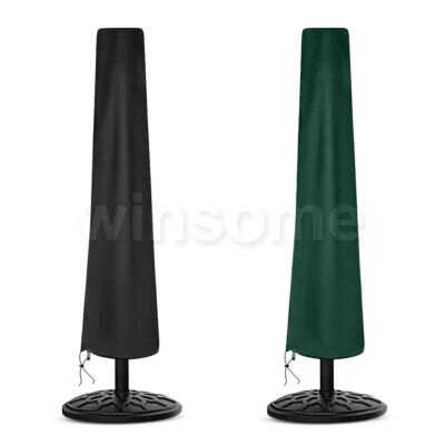 Waterproof Parasol Cover with Zip Outdoor Garden Patio Umbrella Cover ...