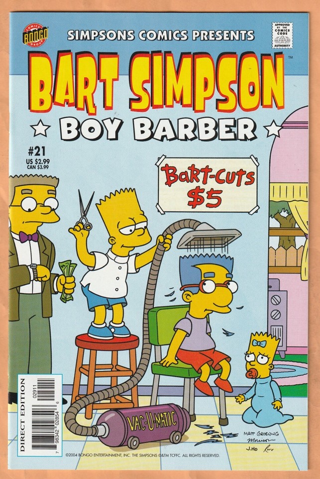 Bongo SIMPSONS COMICS PRESENTS BART SIMPSON No. 20 21 22 23 24 25 (2004 ...