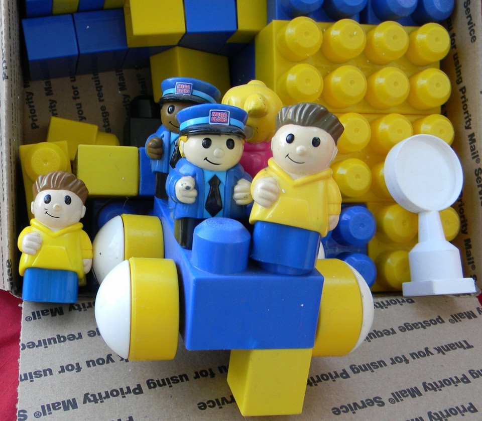 Lot Mega Bloks Blocks Police people 5 lbs 1 to 5 yr olds | eBay