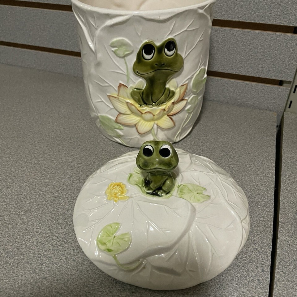 VINTAGE SEARS JAPAN NEIL THE FROG 6 PC. CANSISTER SET NO Pitcher! 1979 ...