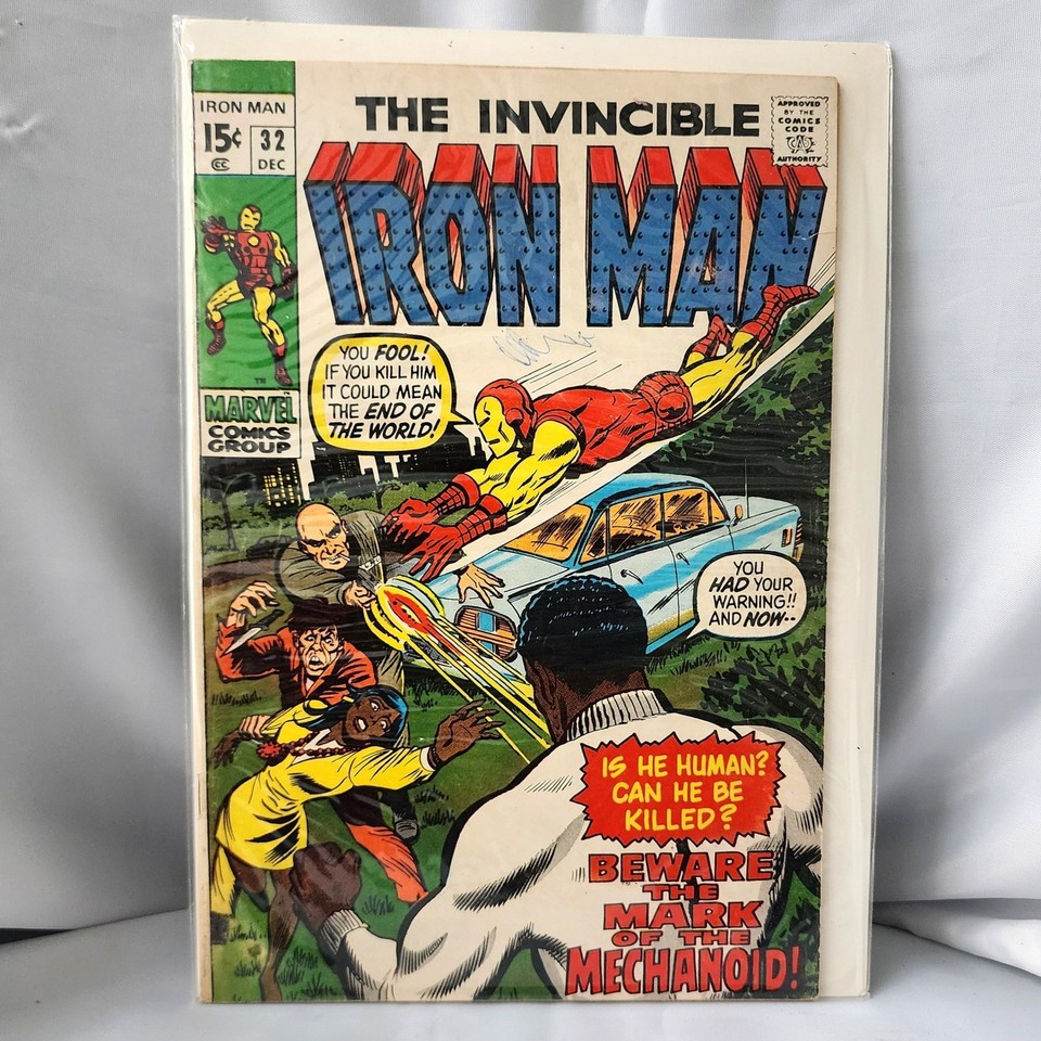 The Invincible Iron Man Comic Book Issue #32 Marvel Comics 1970s FN 1st ...