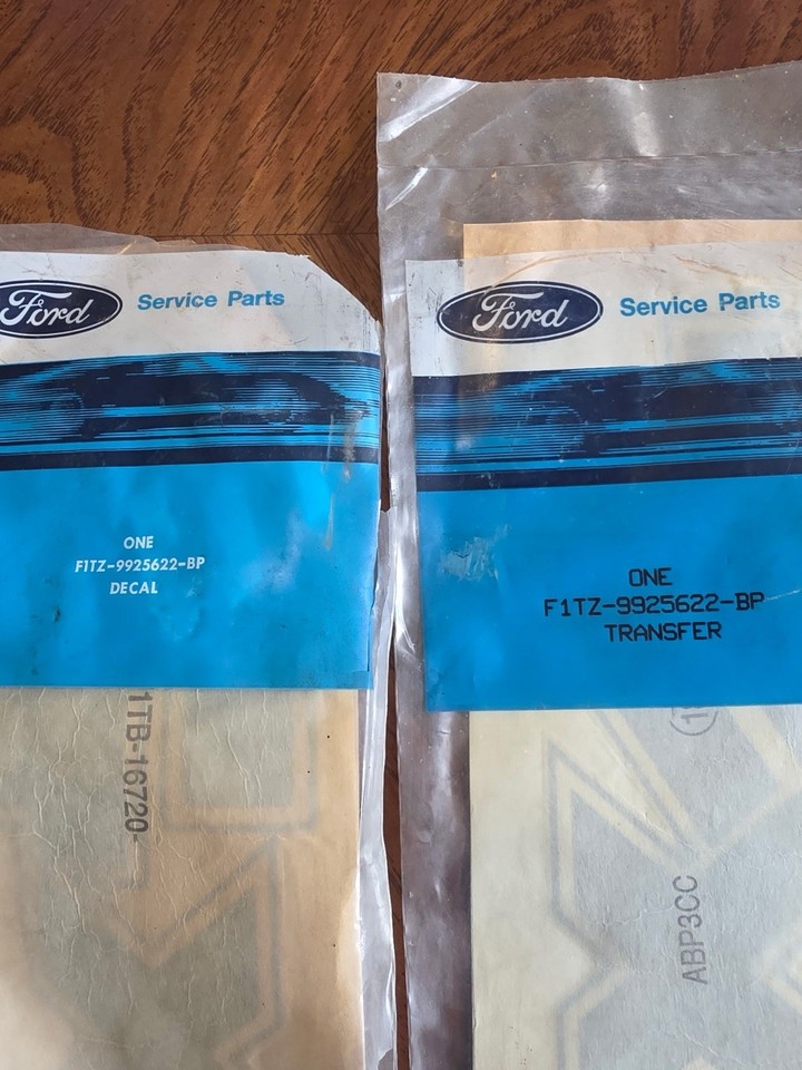NOS OEM Ford F1TZ-9925622-BP 4X4 Pair Bed Decal Stickers 91 F150 F250 ...