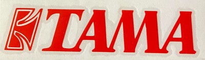 Tama Drums logo 9" X 2" RED logo DIE CUT sticker decal for bass drum | eBay