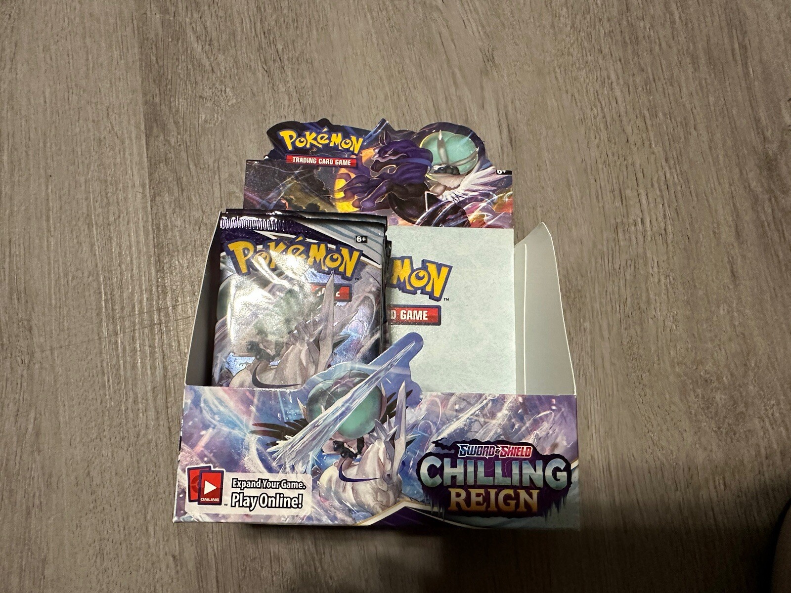 Lot of 11 Pokemon Chilling Reign Packs - New/Sealed - With Booster Box ...