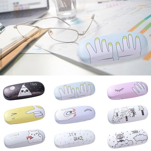 Metal Spectacle Cases Cute Pattern Glasses Box Portable Glasses Case ...