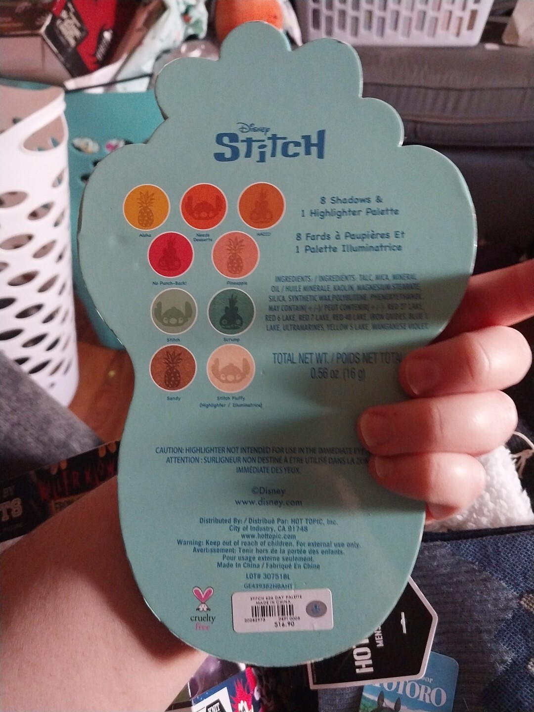 Disney's Lilo & Stitch Pineapple Eyeshadow and Highlighter Palette | eBay