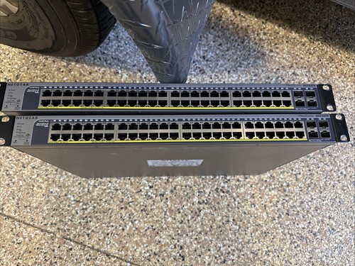 NetGear Prosafe 48-Port Gigabit Switch w/ PoE and 4 SFP Ports, (GS752TP ...