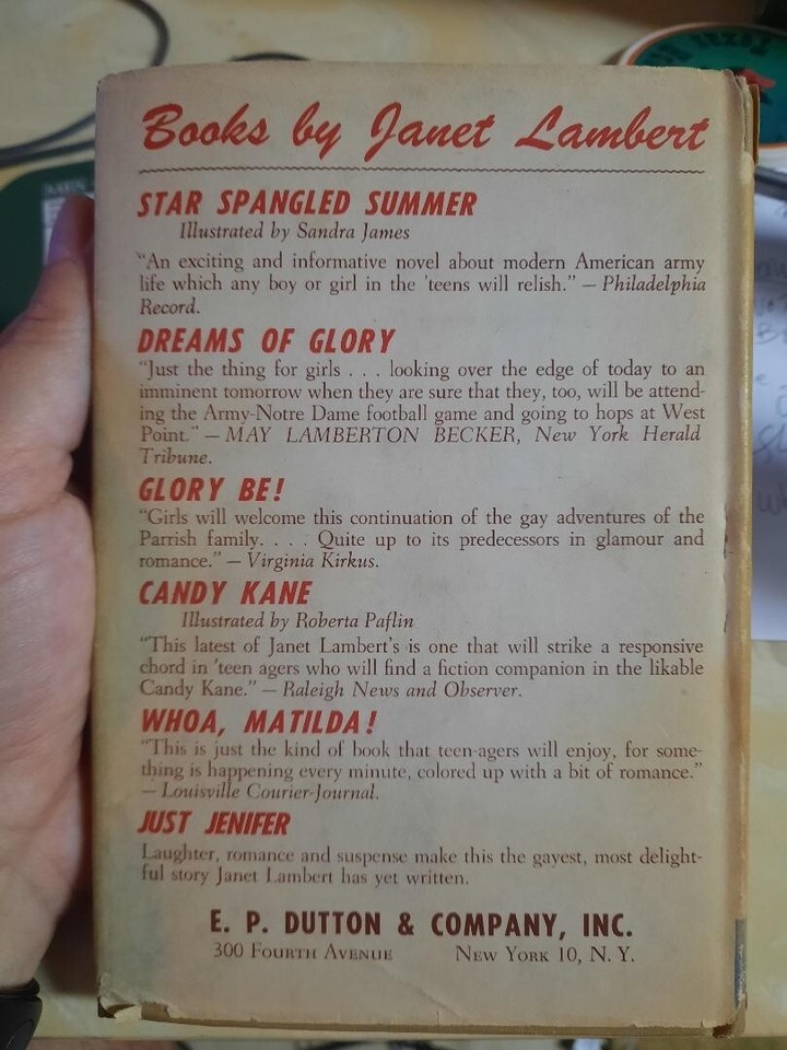 Just Jennifer by Janet Lambert VINTAGE Hardcover 1st Edition 1945 | eBay