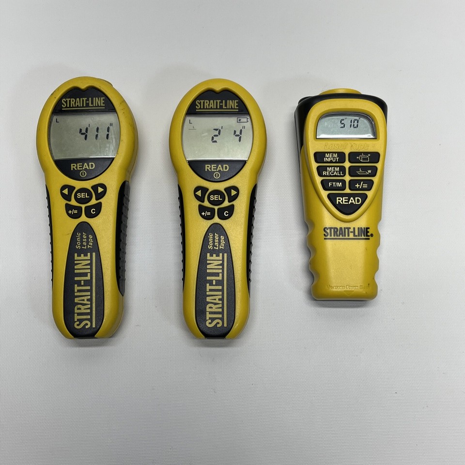STRAIT-LINE LASER TAPE MEASURE Lot 3 Piece Sonic Laser Tape | eBay