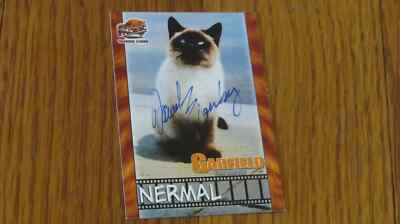 David Eigenberg Autographed Hand Signed Card Garfield Nermal | eBay