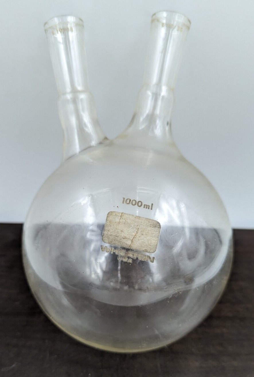 Wheaton 1000ML round Bottom 2 Neck Distillation Flask USA 19/38 | eBay