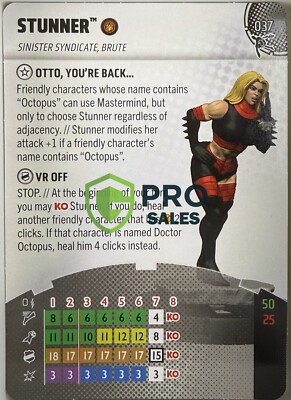 Marvel HeroClix SPIDER-VERSE set - Stunner #037 RARE w/card | eBay