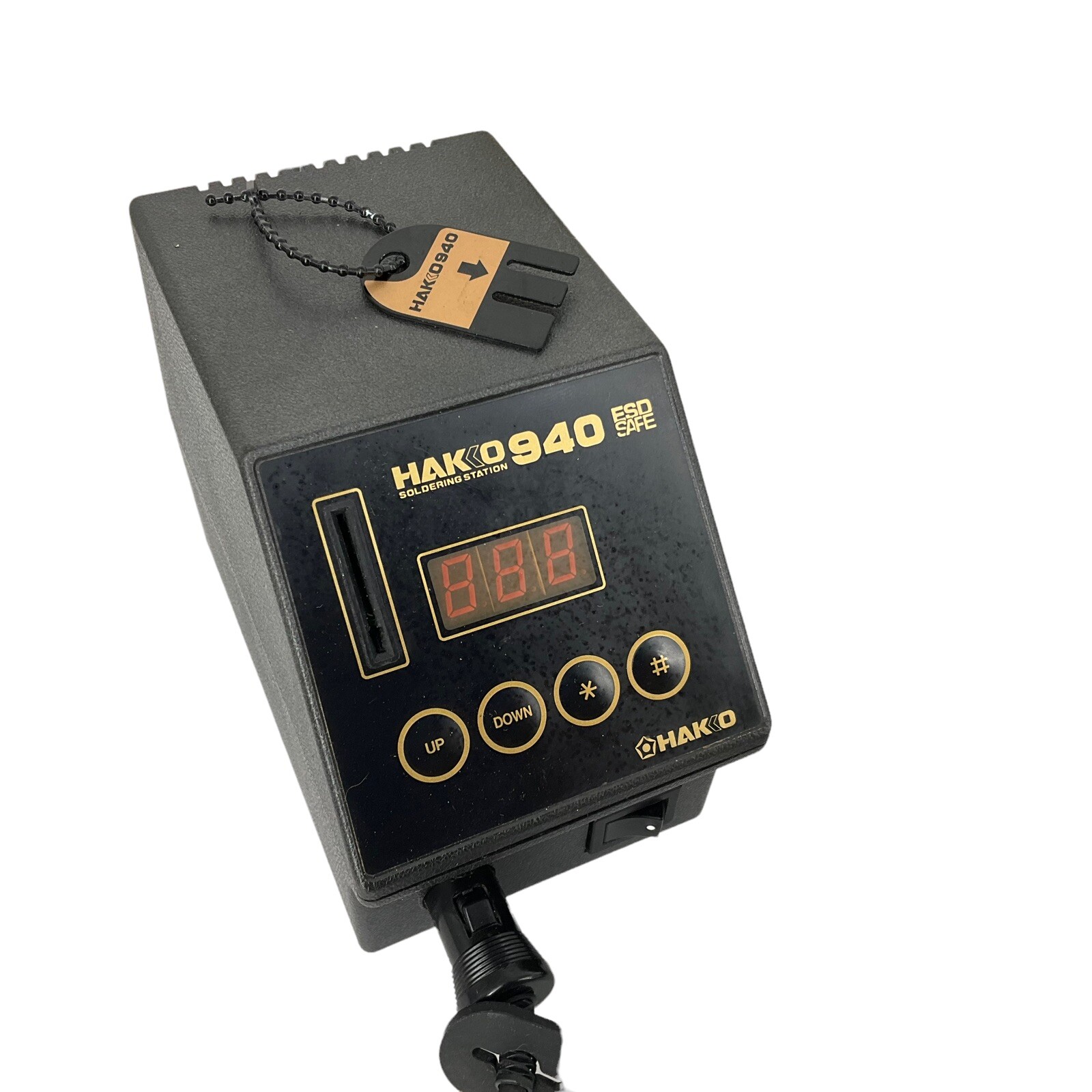 HAKKO ESD Safe 940 Digital Soldering Station 909 Hand Piece, Key, 6 ...