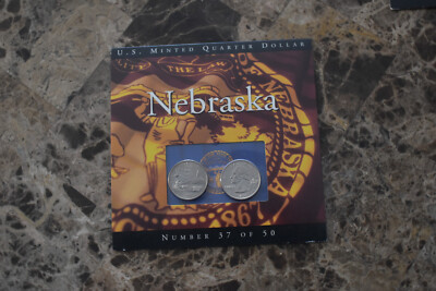 State Quarters - Coins of America U.S. Minted Quarter Dollar Nebraska ...
