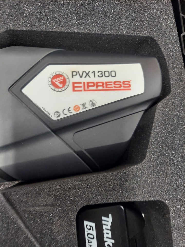 ELPRESS PVX1300 BATTERY POWERED HYDRAULIC CRIMP GUN CONTACT CRIMPING CU ...