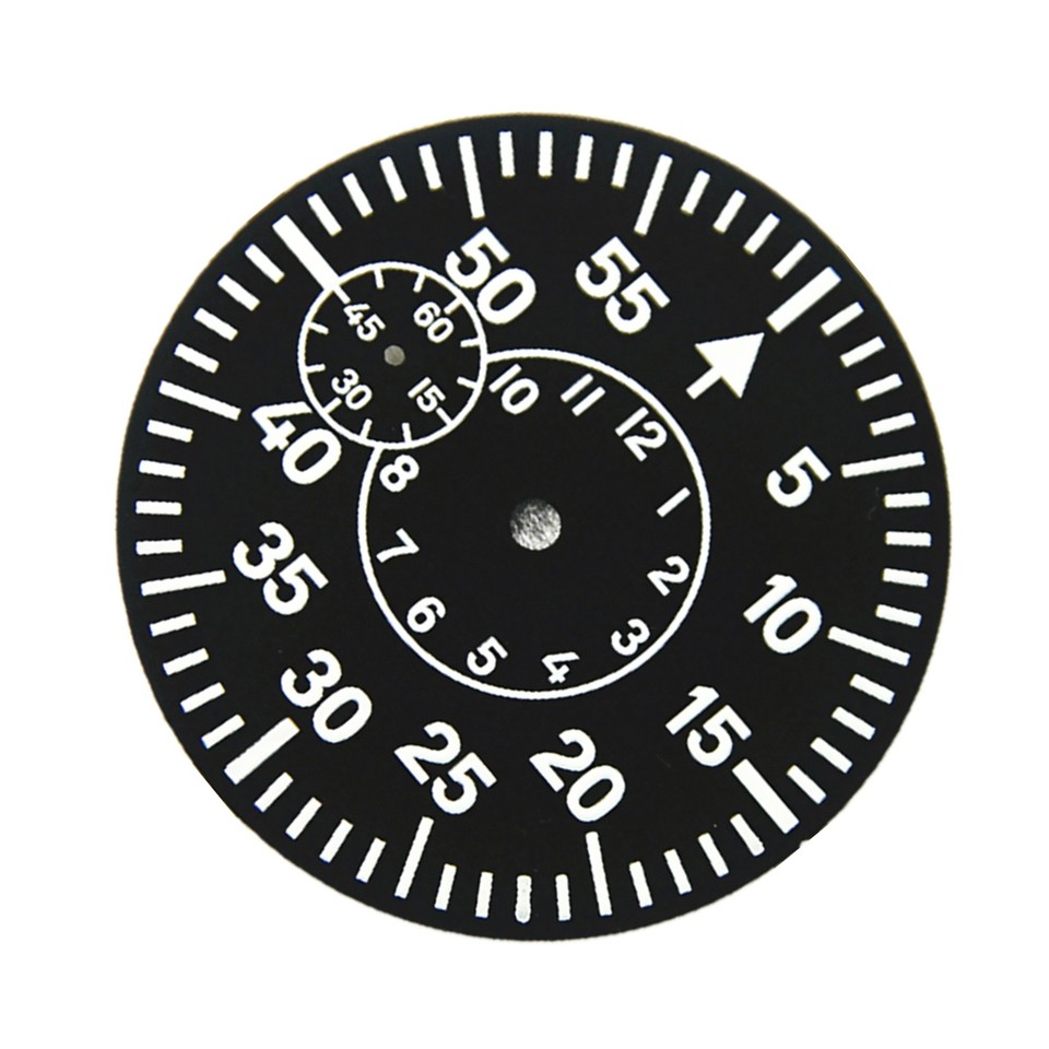 38.9mm Watch Dial Green Luminous Watch Face Plate For ETA 6497 6498 6/9 ...