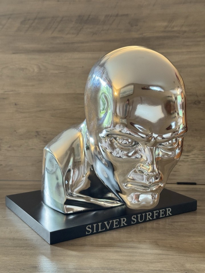 SILVER SURFER Alex Ross Life Size Bust Marvel Statue Fantastic Four ...