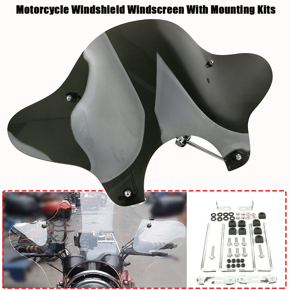 Universal Mount Motorcycle Windshields Headlight Windshield Motorcycle