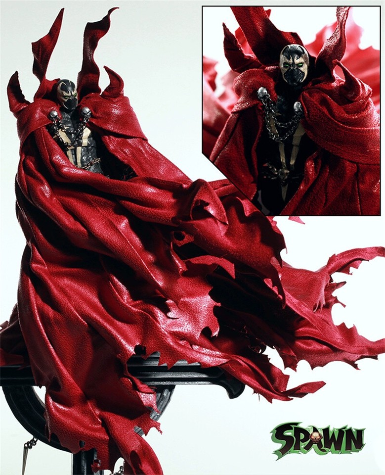 Wired Long cape + Metal Chain x 2 For Mcfarlane MK spawn Comic Ver. 7 ...