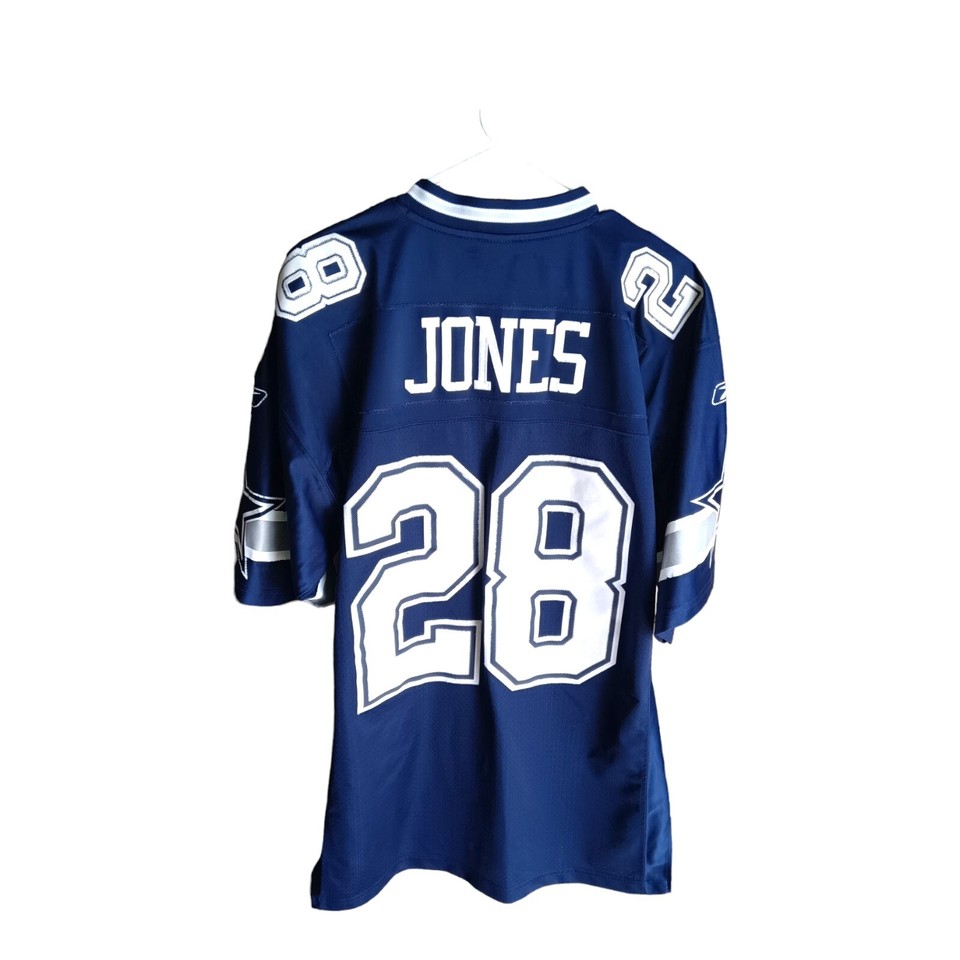FELIX JONES LARGE ON FIELD REEBOK STITCHED DALLAS COWBOYS NFL NAVY ...